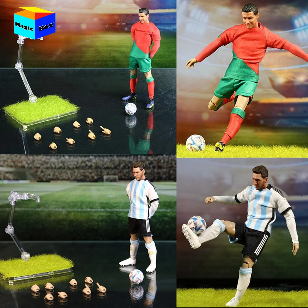 Mini Sports MS001 MS002 1/12 Male Soldier Footballer Football player ...