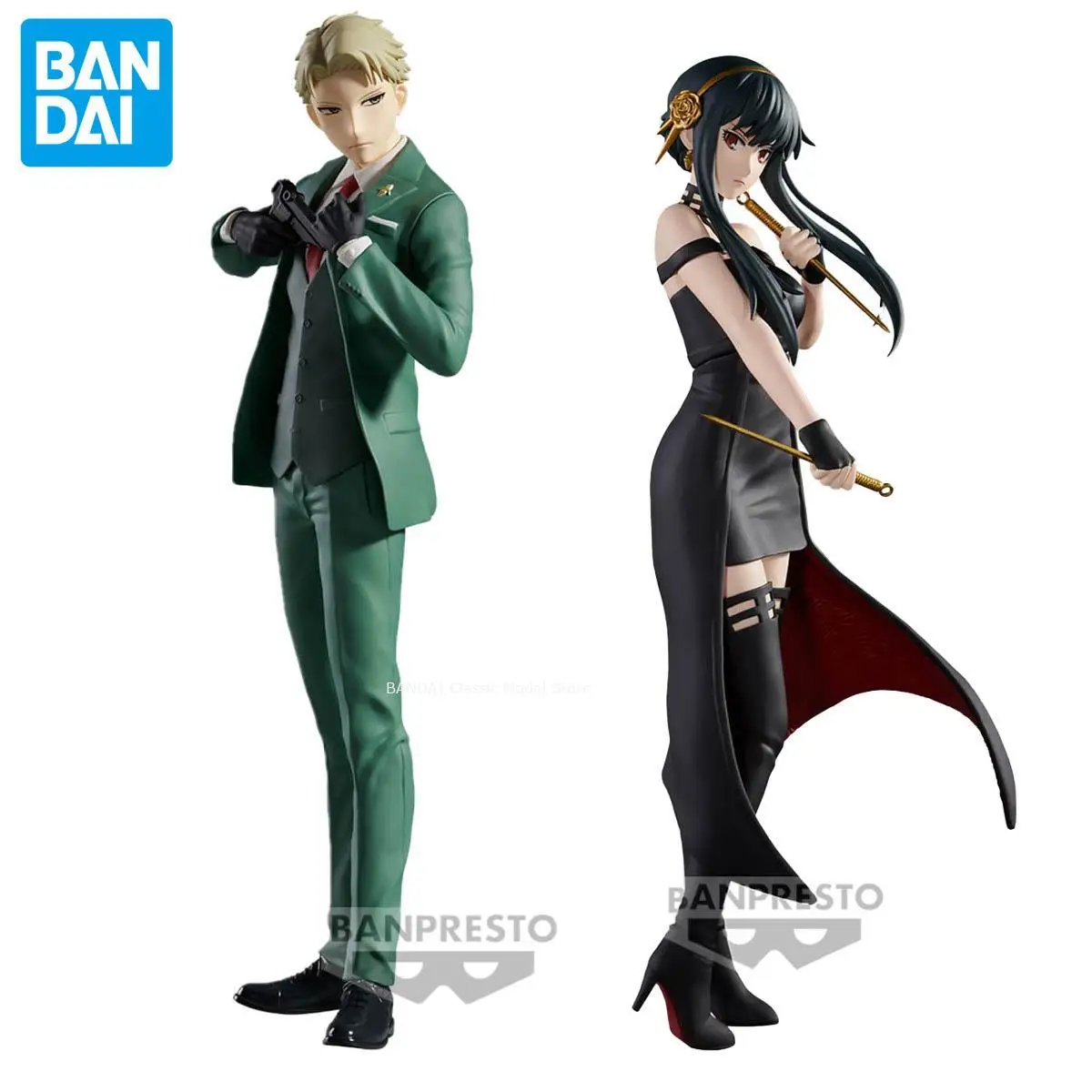 In Stock Original Banpresto Spy Family Yor Forger Loid Forger Figure ...