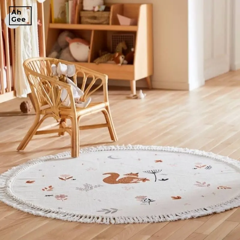 Plush-Nursery-Play-Mat-For-Children-Animal-Fluffy-Carpet-For-Living ...