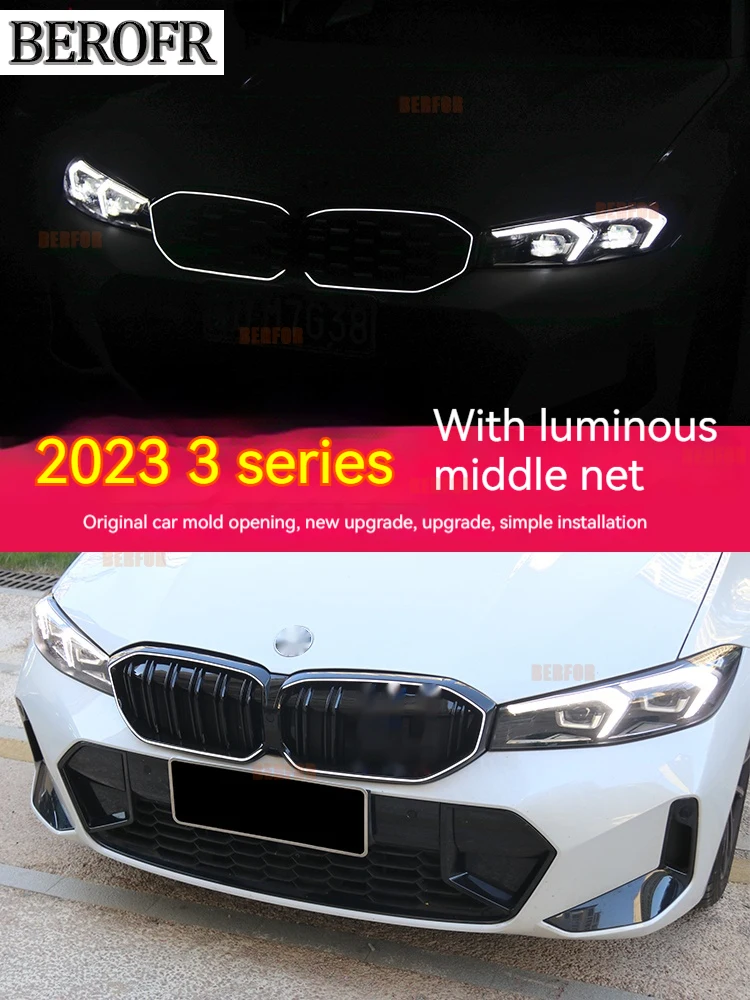 LED-car-grille-fit-for-BMW-3-series-2023-black-Luminous-grid-modified ...