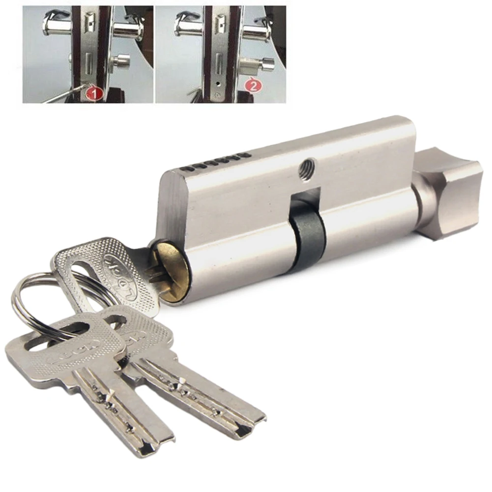 Universal 70 Lock Cylinder With 3 Keys Indoor Wooden Door Lock Cylinder ...