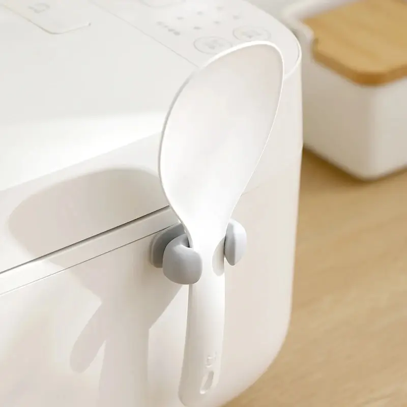 Rice-Spoon-Holder-Silicone-Storage-Rack-Kitchen-Wall-Mounted-Cooker ...