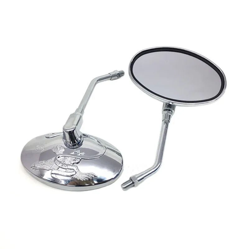 Universal-Motorcycle-Back-Side-Mirrors-10mm-Threa-RearView-Bobber-For ...