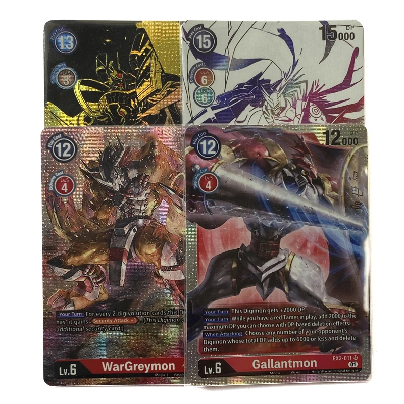 Orica-Tarjeta-DTCG-para-manualidades-r-plica-1WarGreymon-1Omnimon-1Alphamon-1Gallantmon-no ...