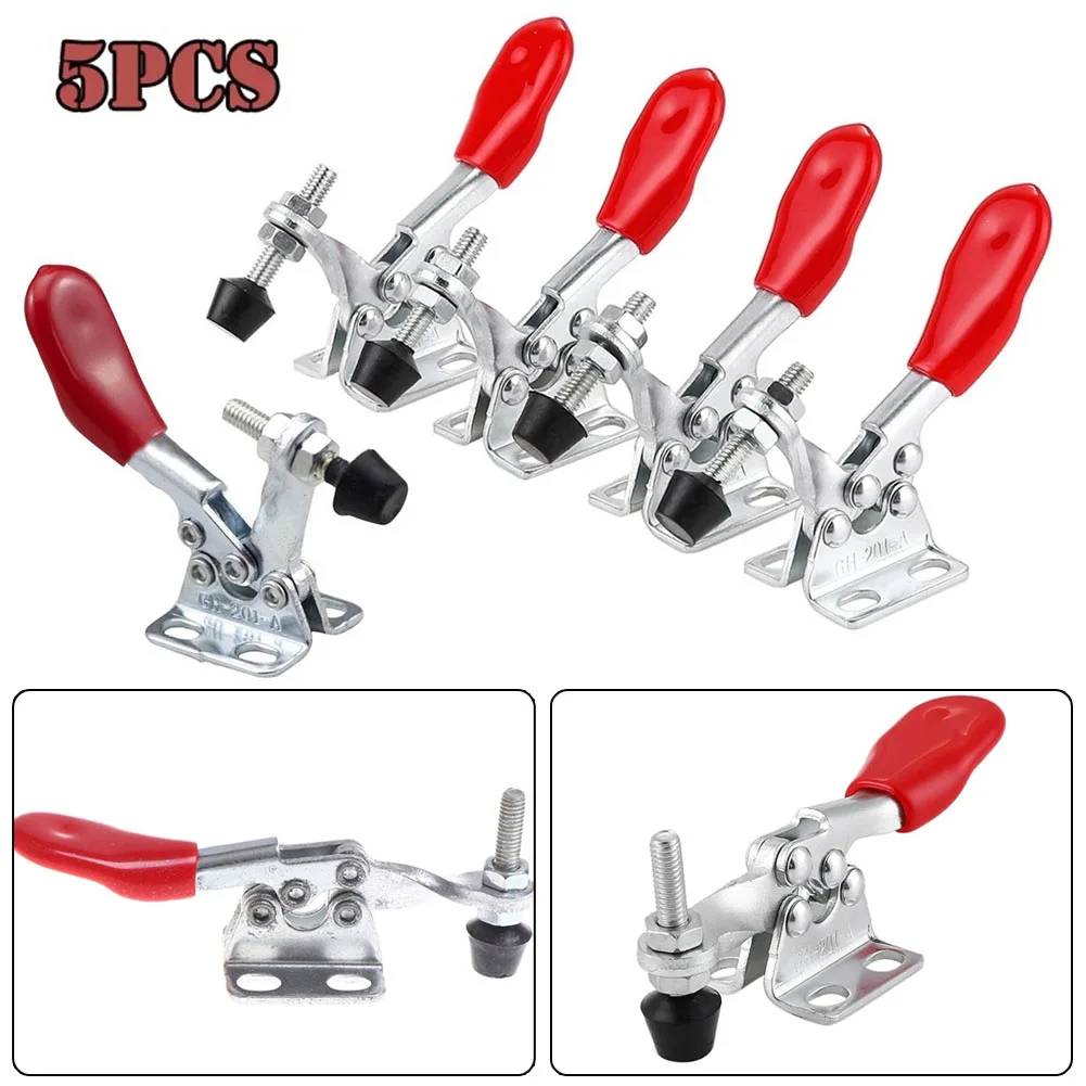 5Pcs-GH-201A-Horizontal-Toggle-Clamp-Quick-Release-Clamps-Set-Heavy ...