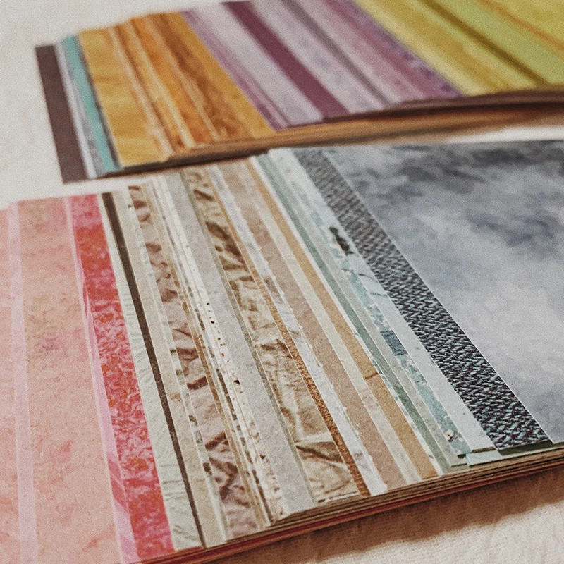 150-Pcs-Rainbow-Color-Texture-Background-Craft-Paper-Collage-Junk ...