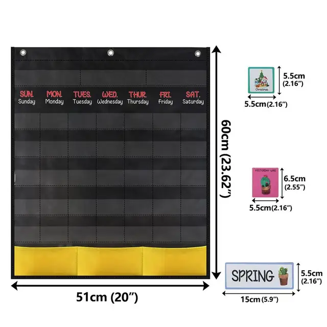Classroom Essentials Classroom Learning Center Pocket Chart ...