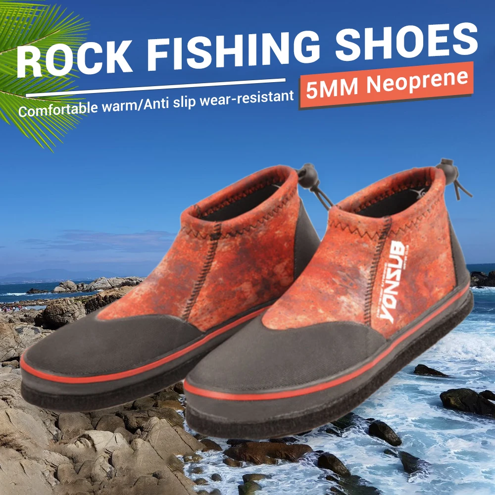 Fishing-Shoes-Waders-Felt-Sole-Rock-Fishing-Shoes-Wading-Boot-Rock-No ...
