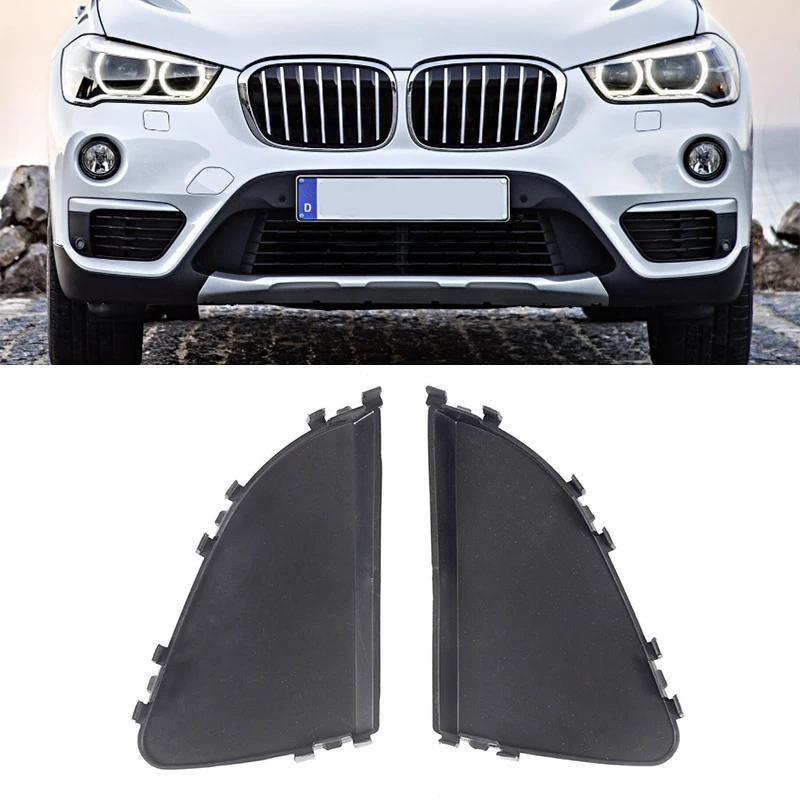 2PCS-For-BMW-X1-F48-2016-2017-2018-Front-Bumper-Lower-Grille-Cover-Lid ...