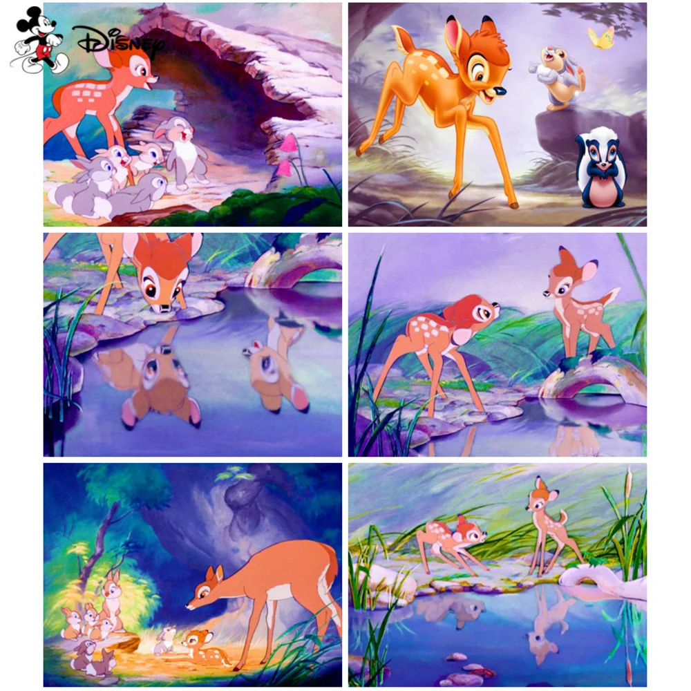 Disney-DIY-Diamond-Painting-Fawn-Bambi-Rabbit-Mosaic-Kit-Full-Square ...