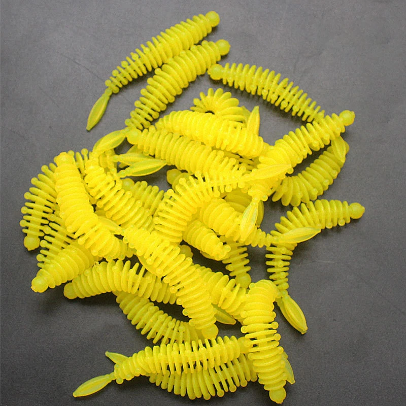 10Pcs/Lot 55mm/1g Silicone Soft Worm Bait Probaits Fishing Lure Pesca ...