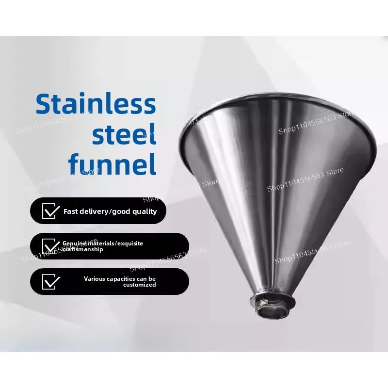 SS304 Food Grade Conical Milling Hopper - 4 "Triple Clamp x 10" High ...
