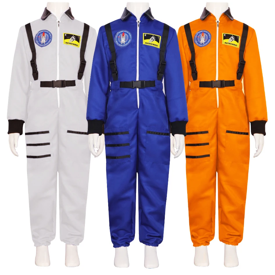 Men-Women-Astronaut-Costume-Kids-Adult-Pilot-Flight-Dress-Up-Party ...