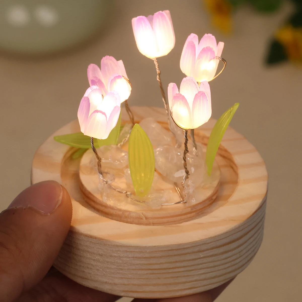 Diy Tulip Éjszakai Könnyen Romantip Képesség Kapcsoló Tulabális Flokos ...