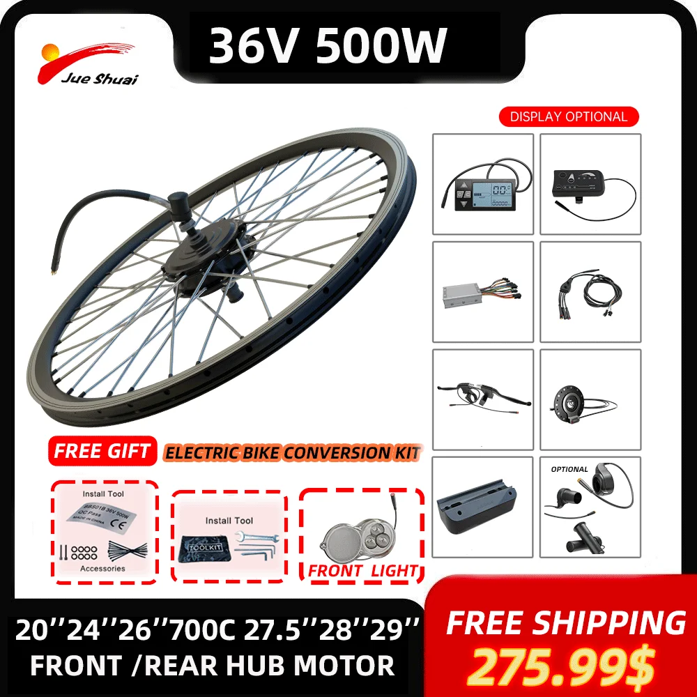 Electric Bicycle Conversion Kit 36V 250W with eBike Accessories 20"-29 ...