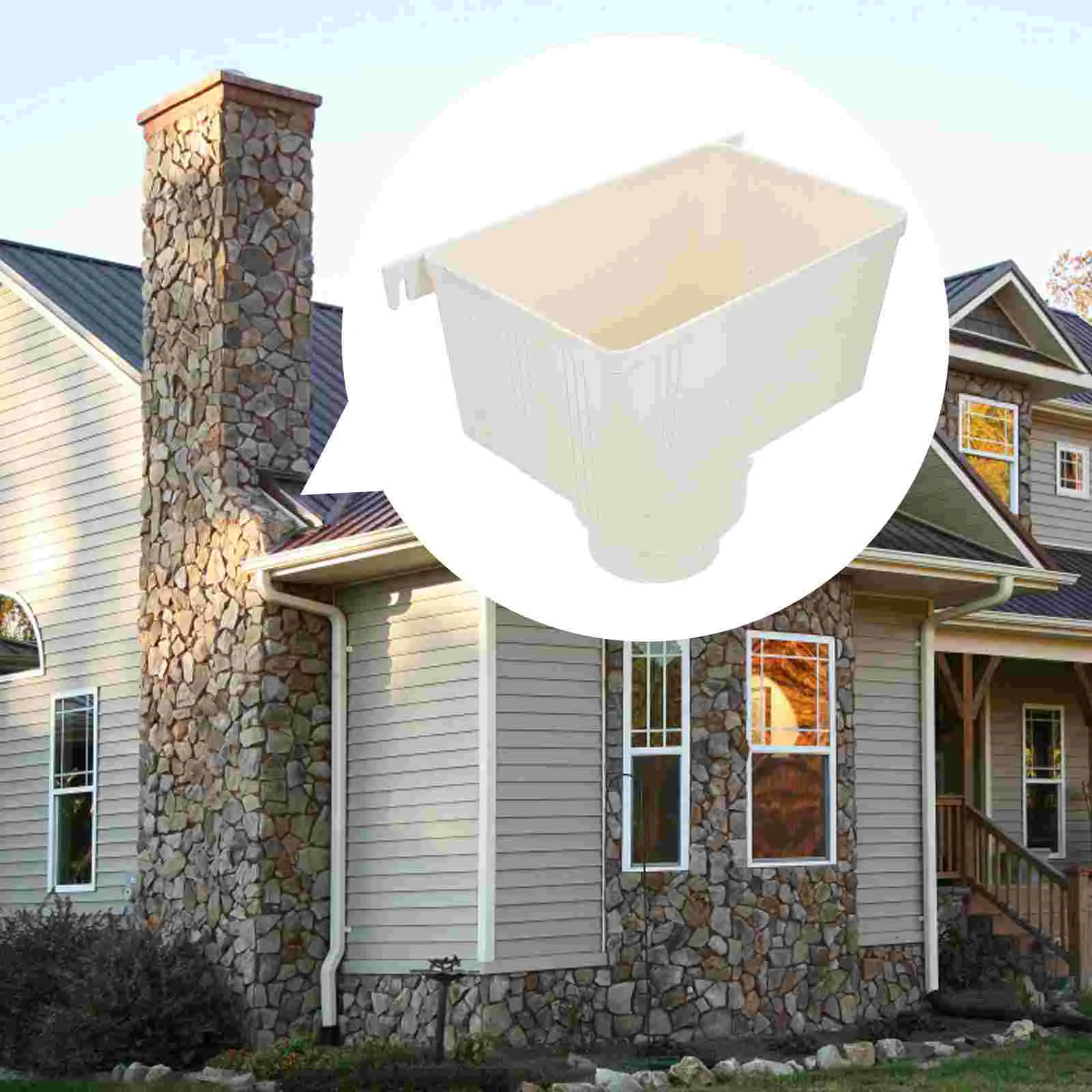 Collecting-Bucket-Rainwater-Drainage-Strainers-Outdoor-Gutter-Adaptador ...