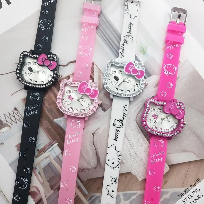 Hello Kitty Cute Cartoon Electronic Watch Child Primary School Students ...