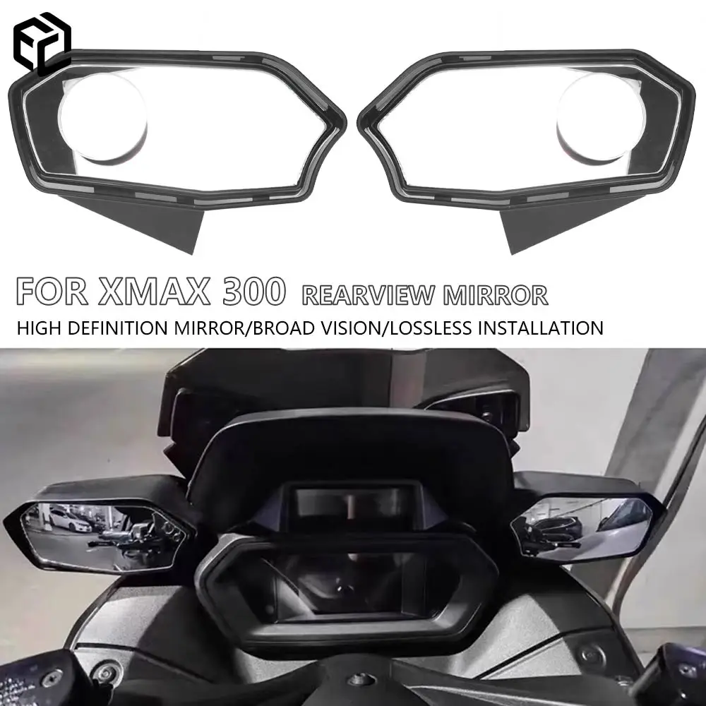 For-Yamaha-XMAX300-XMAX-300-250-400-2023-Motorcycle-Rearview-Mirror ...