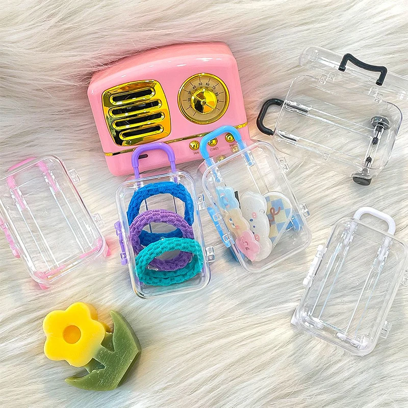 2pcs-Mini-Suitcase-Luggage-Gift-Box-Transparent-Jewelry-Bags-Small ...