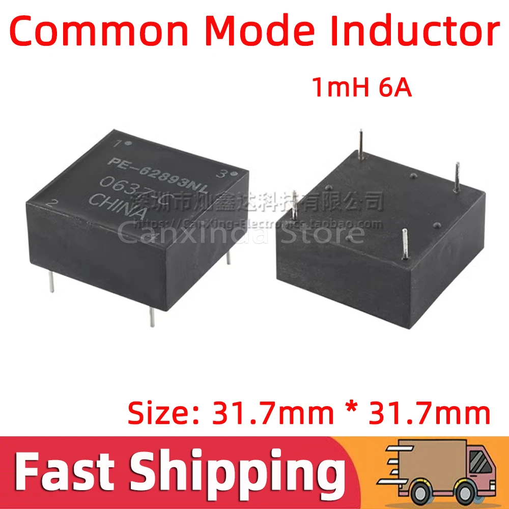 PE-62893NL-Common-Mode-Choke-Coil-Inductor-1mH-6A-Switching-Power ...