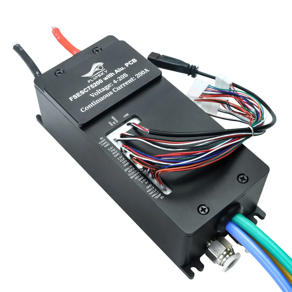 Flipsky 75200 ESC Based On VESC 84V Maximum Water Cooling With Alu PCB ...