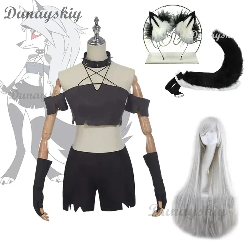Helluva cos Boss Cosplay Costume for Loona Loony Toony Women Neck Vest ...