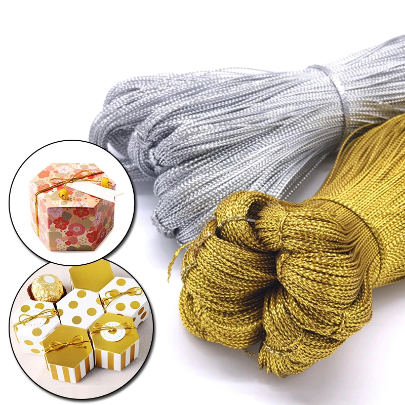 100m-Rope-Gold-Silver-Glitter-Cord-Gifts-Packing-String-Thread-DIY ...