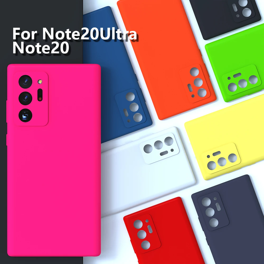 For-Samsung-Galaxy-Note20Ultra-Case-High-Quality-Silky-Silicone-Cover ...