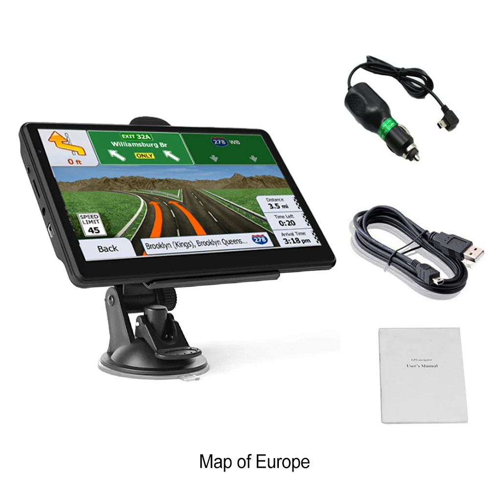 Carro-GPS-Navigator-com-mapas-gratuitos-HD-Touchscreen-Mapa-do-Oriente ...