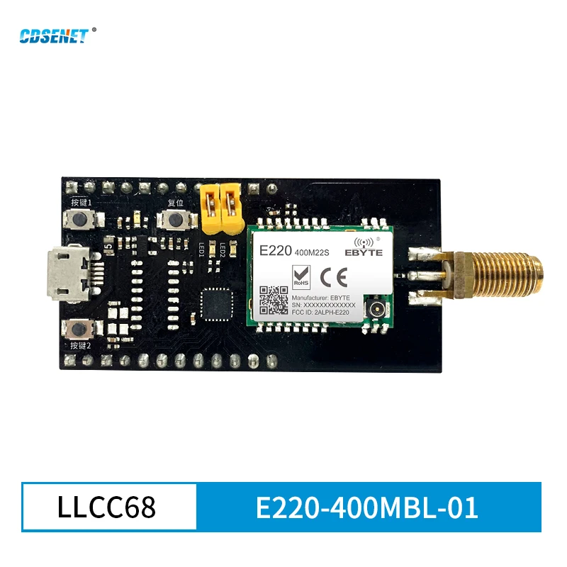 LoRa Development Evaluation Kit LLCC68 22dBm 6km Pre welded E220 400M ...