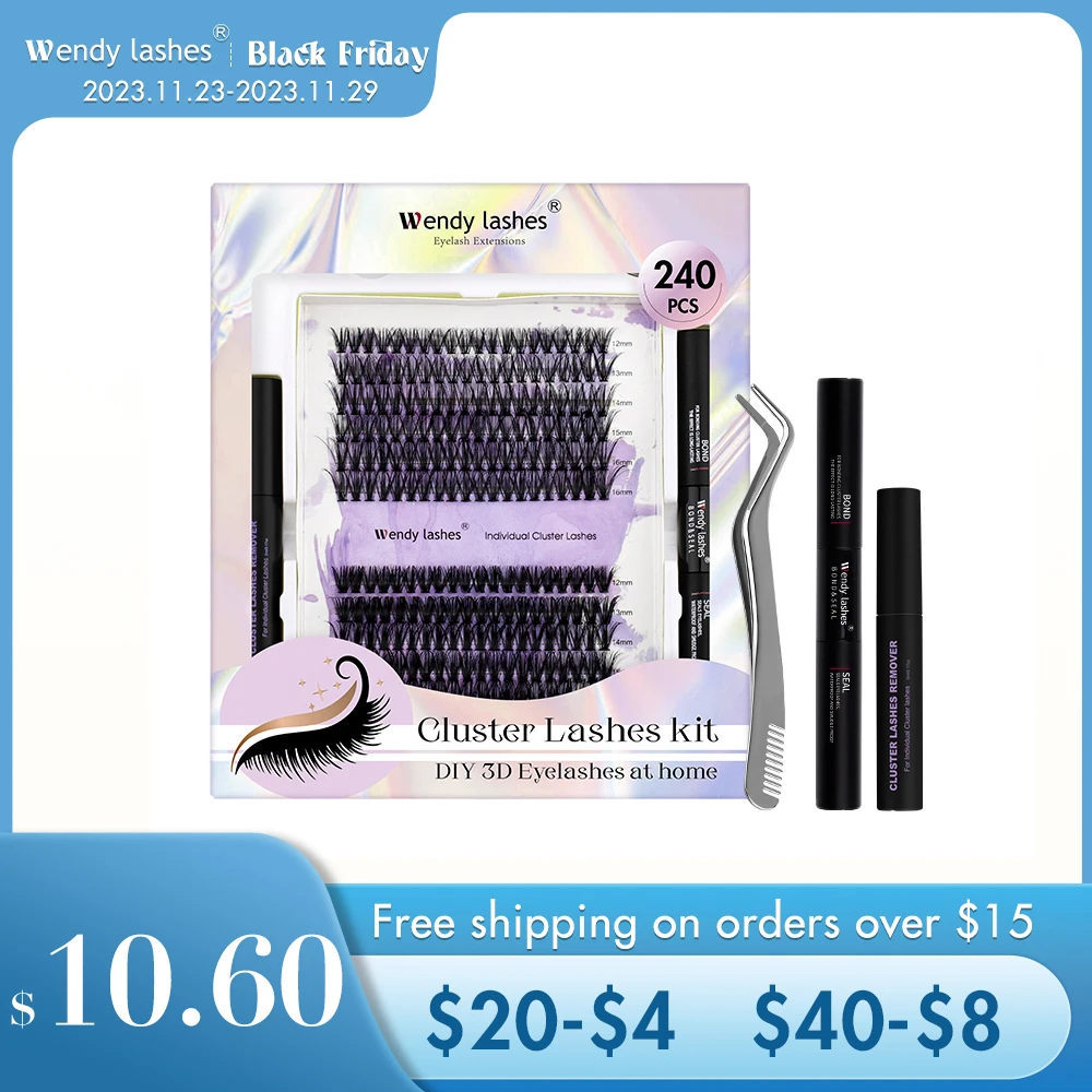 Wendy-Lashes-DIY-240-Clusters-False-Eyelash-Kit-12-16MIX-Eyelash-With ...