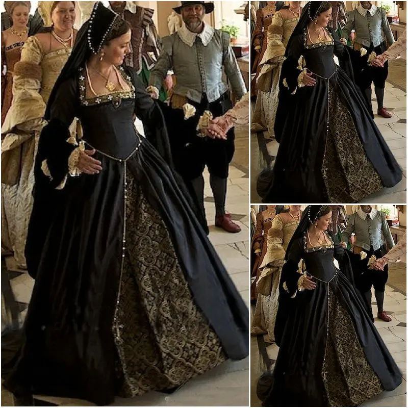 Anne Boleyn Cosplay Costume Tudor Queen Anne Boleyn Dress Queen ...