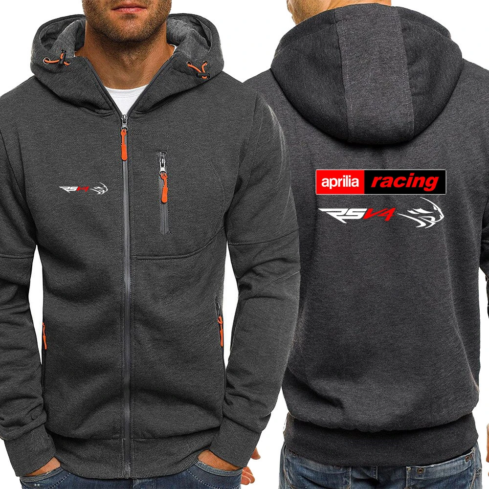 Aprilia Racing RSV4 2023 Men New Long Sleeves Zip Hoodies Fleece Jacket ...