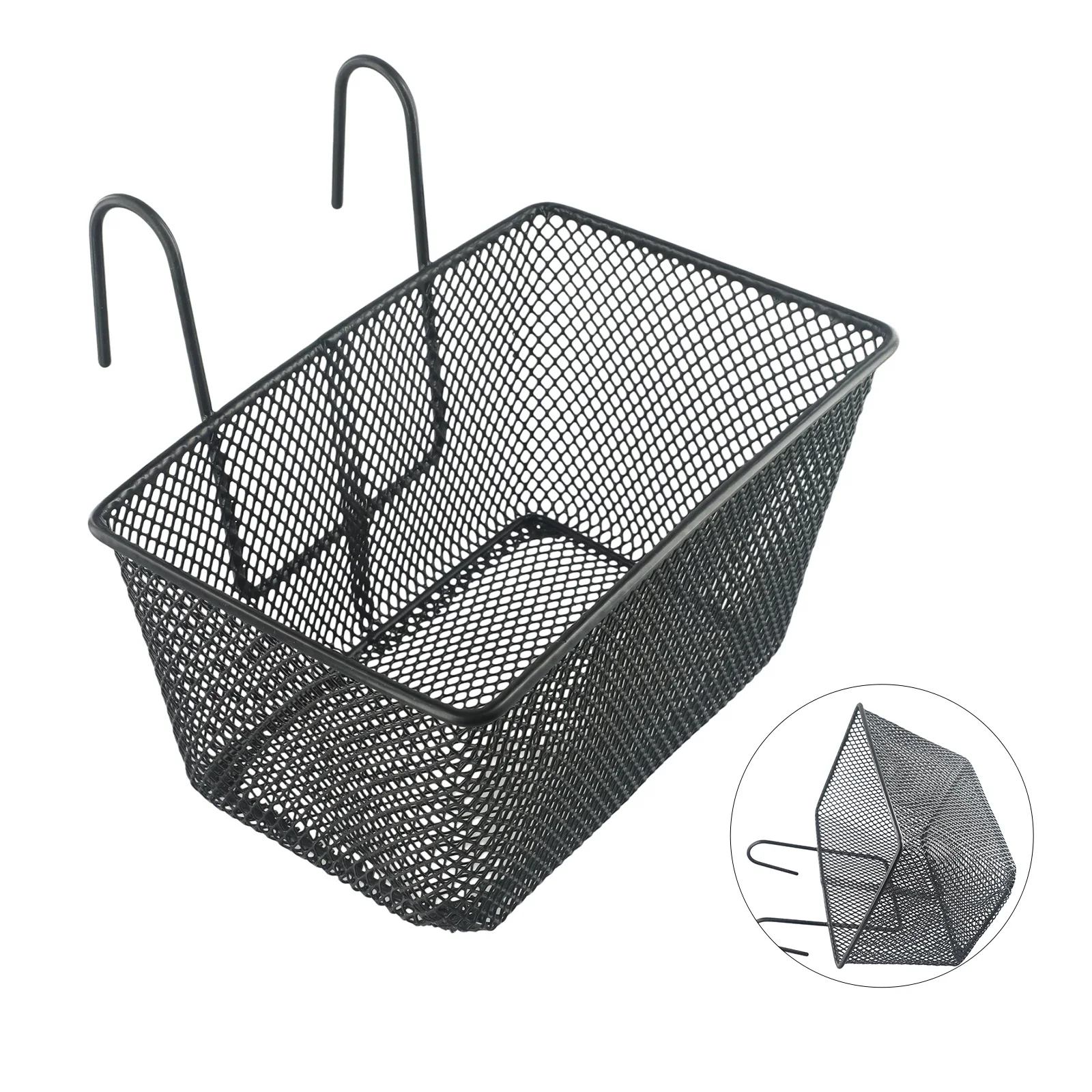 Durable-Front-Basket-Bike-Basket-Handlebar-Large-Capabilities-Metal ...