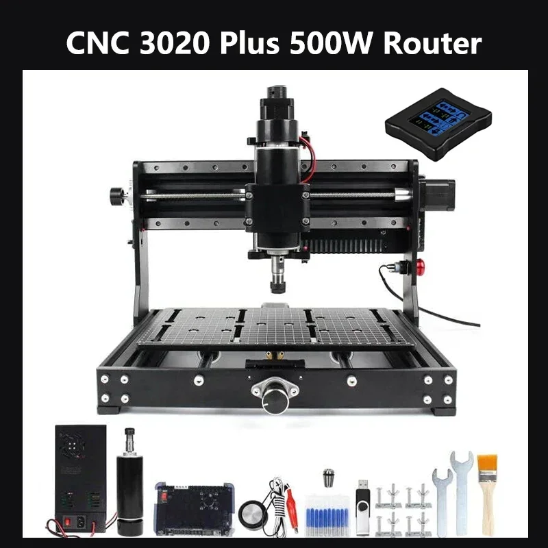 CNC-3020-Plus-Max-Engraving-Machine-500W-Spindle-Wood-Router-For-Metal-Acrylic-Milling-Cutting ...