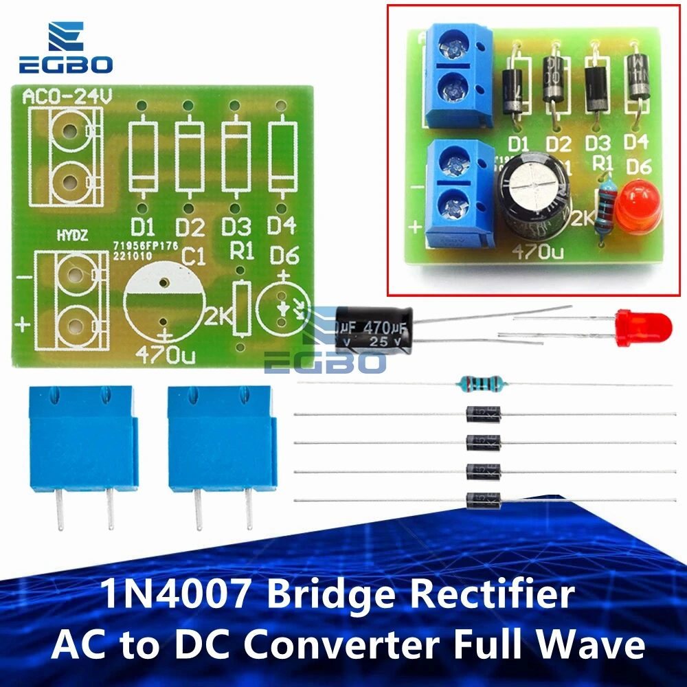 EGBO-1N4007-Bridge-Rectifier-AC-to-DC-Converter-Full-Wave-Rectifier ...