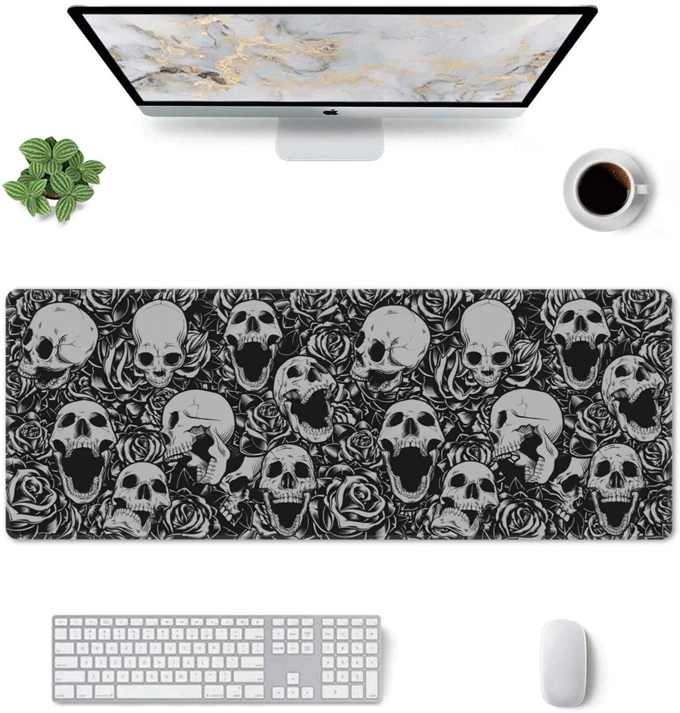 Skeleton-Skull-Mouse-Pad-Gaming-Large-Home-Custom-Mouse-Mat-MousePads ...