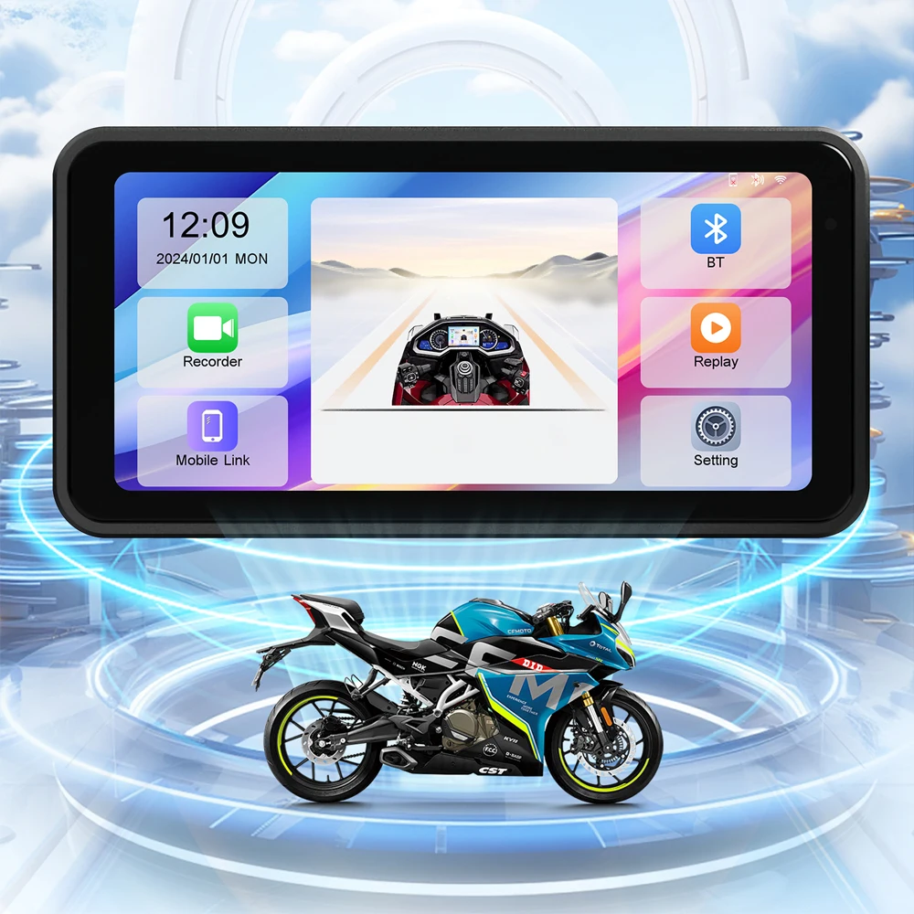 Motorcycle-DVR-Dash-Cam-Wireless-Carplay-Android-Auto-HD-1080P-Camera ...