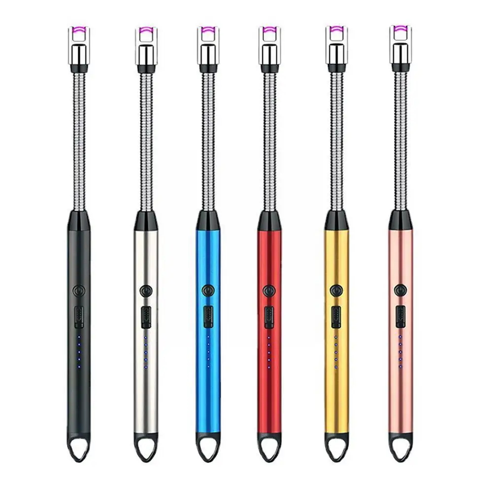 Windproof-Kitchen-Electric-USB-Lighter-Long-Candle-Gas-Ignition ...