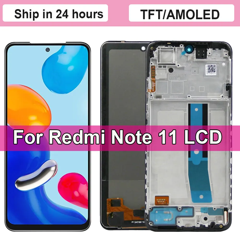 6-43-Screen-for-Xiaomi-Redmi-Note-11-2201117TG-2201117TI-Lcd-Display ...