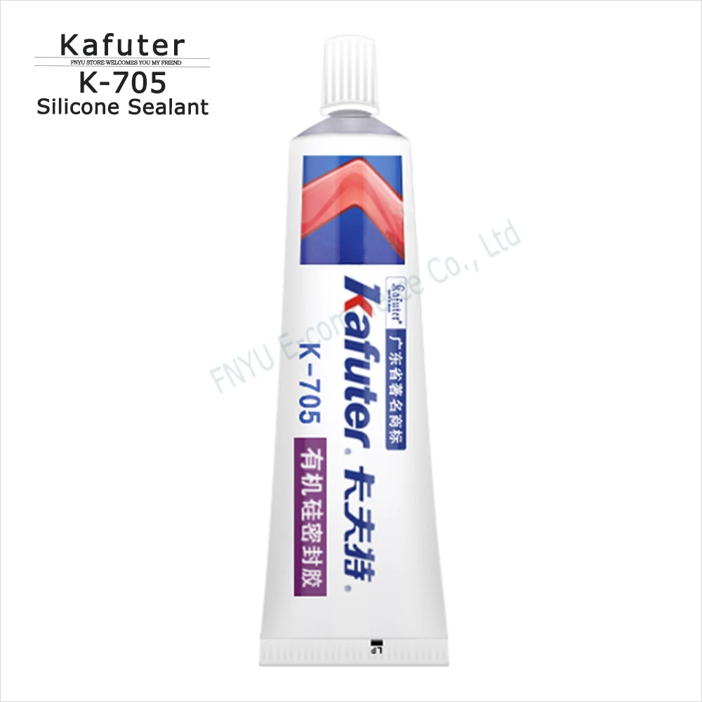 Kafuter-sellador-de-silicona-transparente-45g-RTV-aislamiento-de-goma-de-silicona-impermeable-a ...