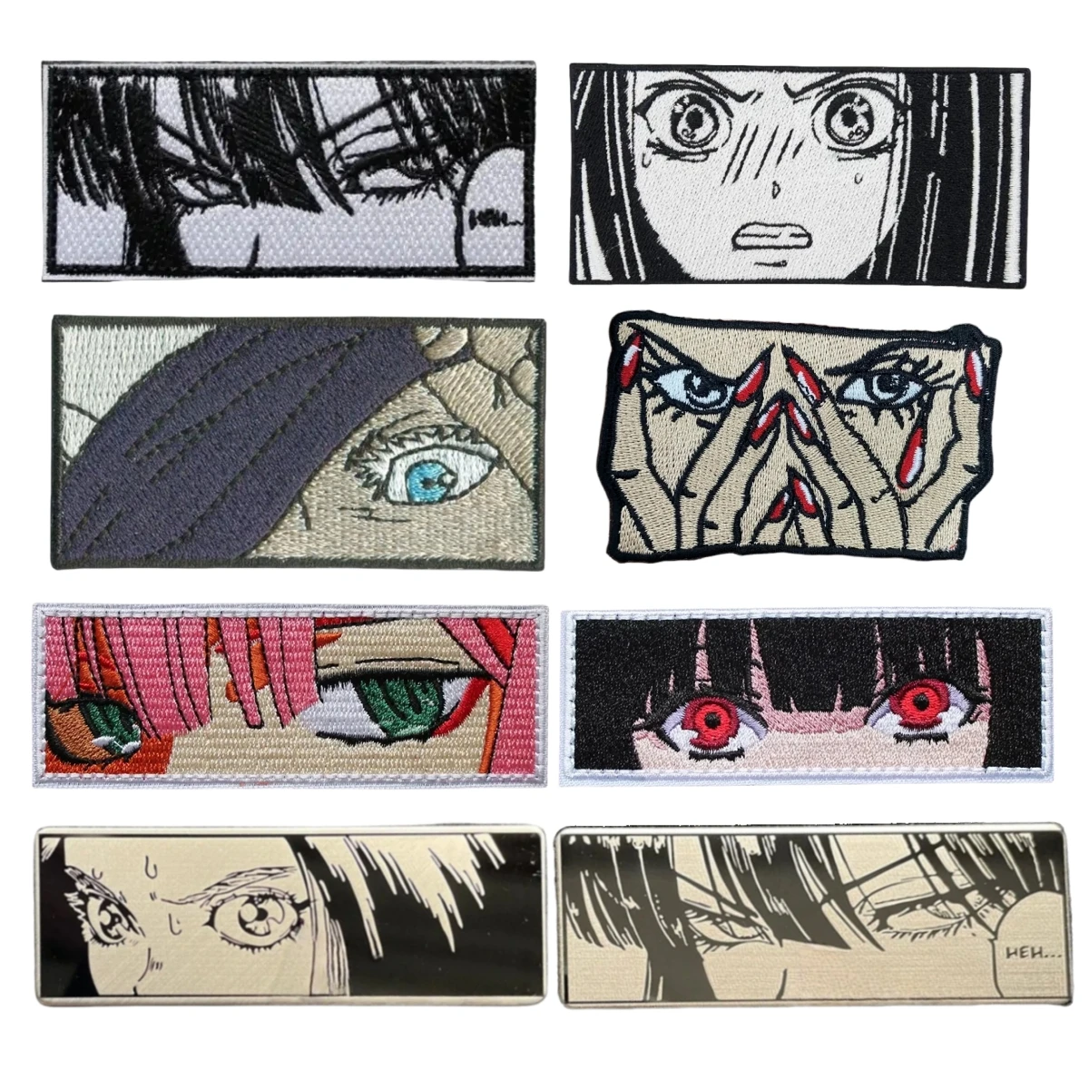 Anime-Character-Eyes-Gojo-Satoru-Metal-Hook-Loop-Patch-Embroidery ...