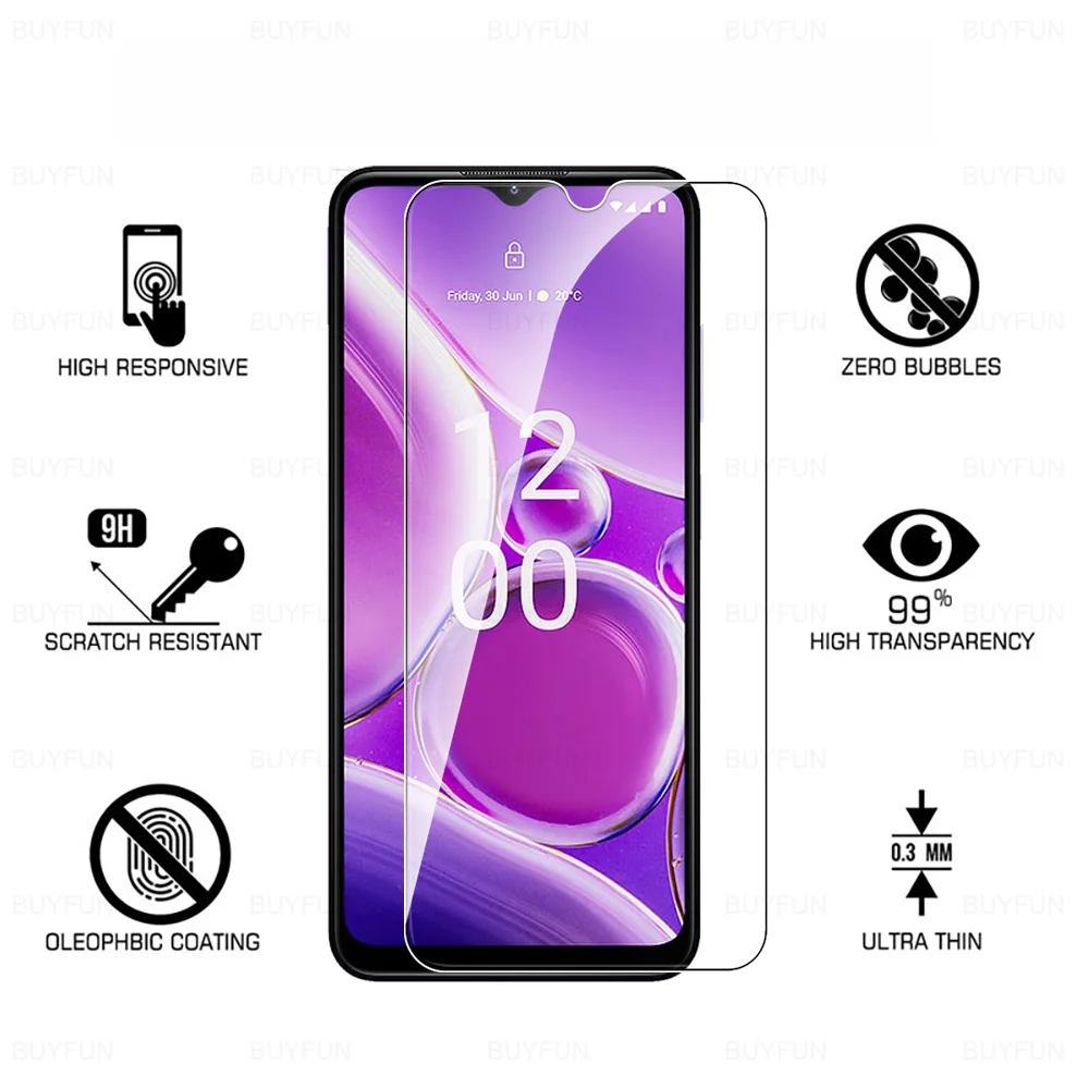 4 - Pack Full Cover Tempered Glass Screen Protector for Nokia C22 (3 ...