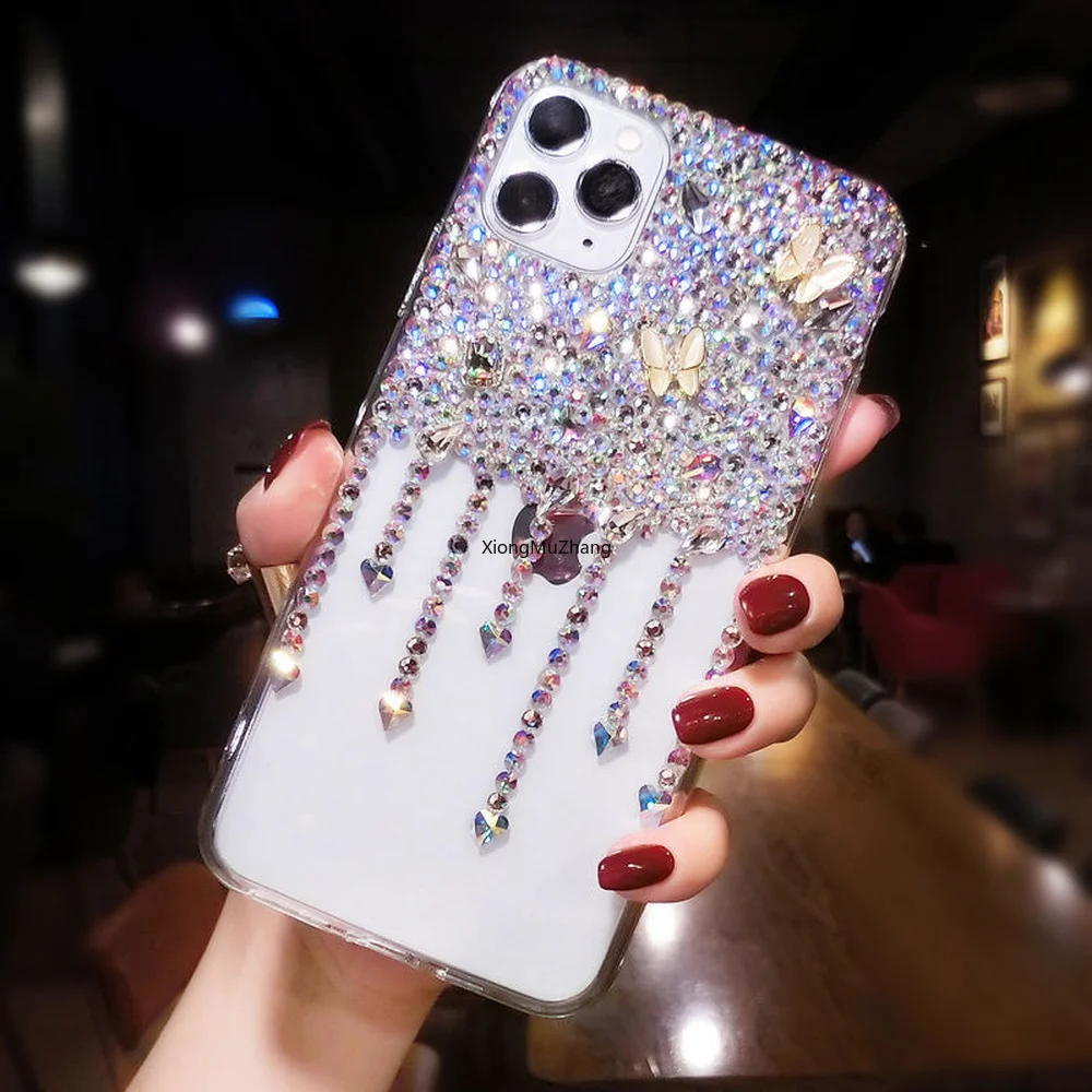 Luxury-Fashion-Rhinestone-Glitter-Diamond-Phone-Case-for-Iphone-13-14 ...