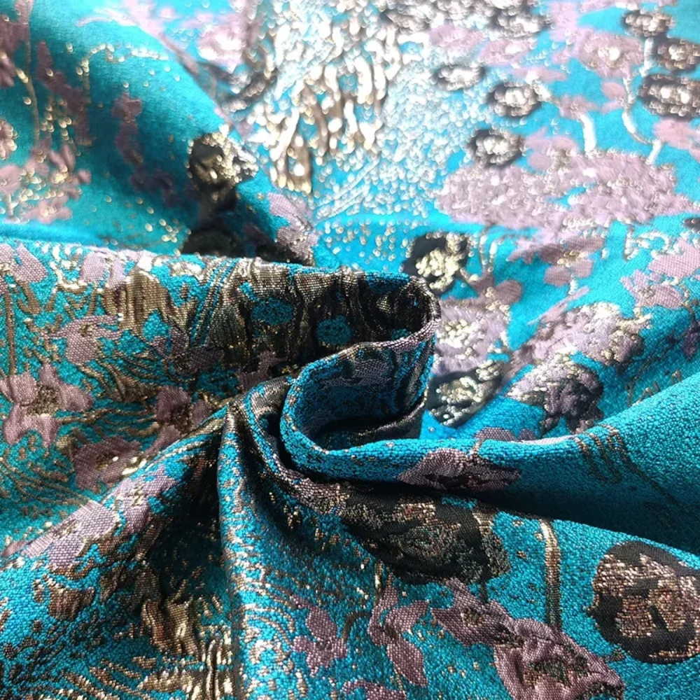 Matal Wire Jacquard Fabric Windbreaker Woven Brocade Clothing Wholesale ...
