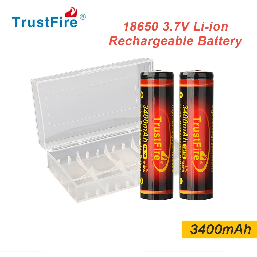 TrustFire-100-original-3-7V-18650-2400mAh-3000mAh-3400mAh-li-ion ...