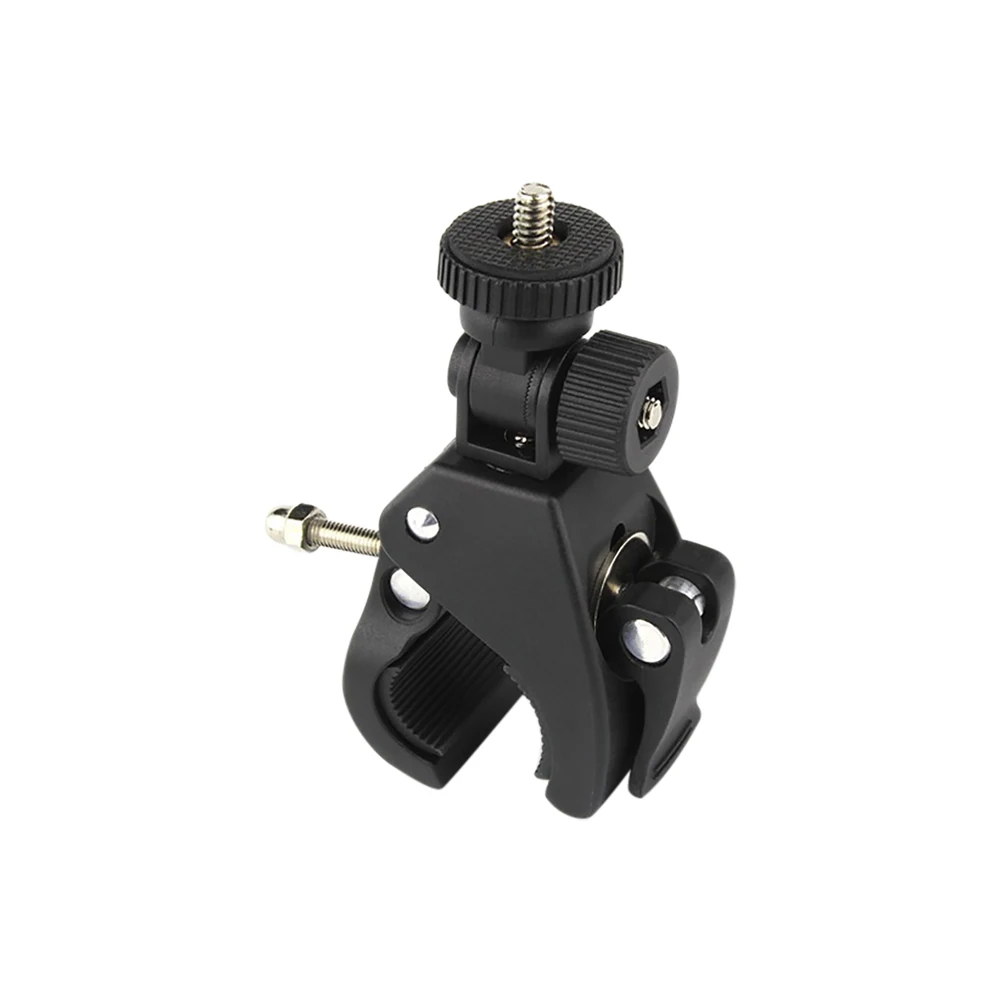 Black Mount Bike Bicycle Motorcycle Handlebar Handle Clamp Bar Camera ...