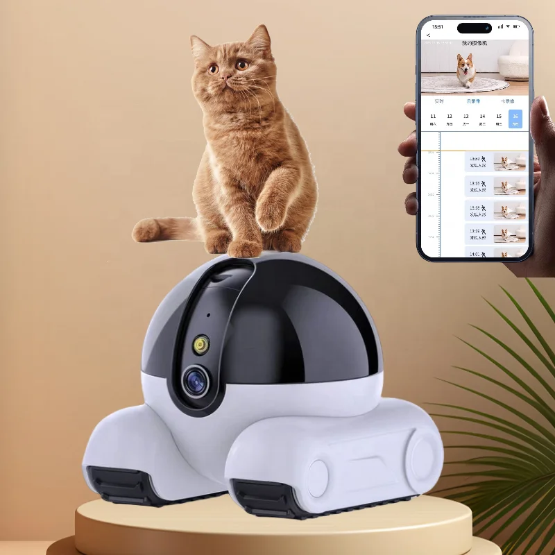 Pet-Security-Monitors-Connection-2-4G-4G-Wifi-Pet-Companion-Toy-With ...