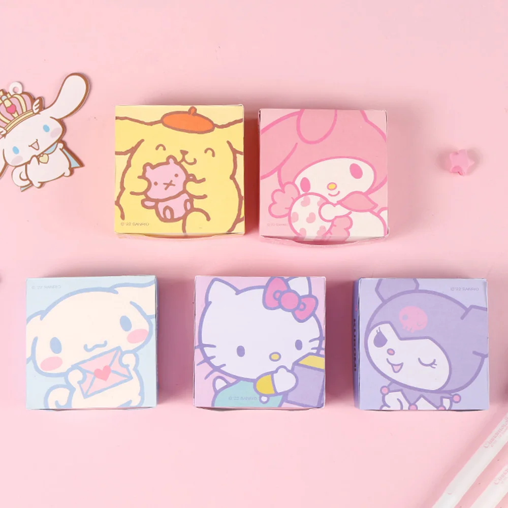 Sanrioed Joint Cinnamoroll Kuromi My Melody Writing Paper Sticky Notes ...