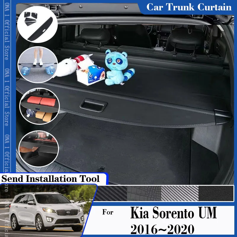 Car-Rear-Trunk-Curtain-Cover-For-Kia-Sorento-UM-2016-2017-2018-2019 ...